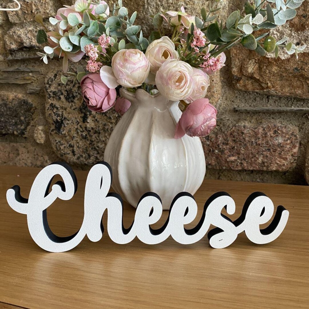 Wooden Cheese Table Sign, Wedding Buffet Cheese Name, Cheese Board ...