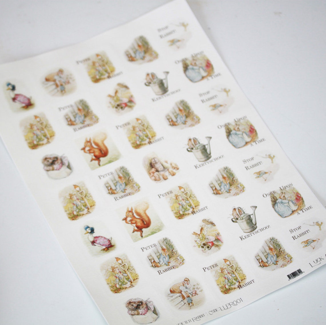 35 Peter Rabbit Stickers Beatrix Potter Sticker Sheet | Etsy