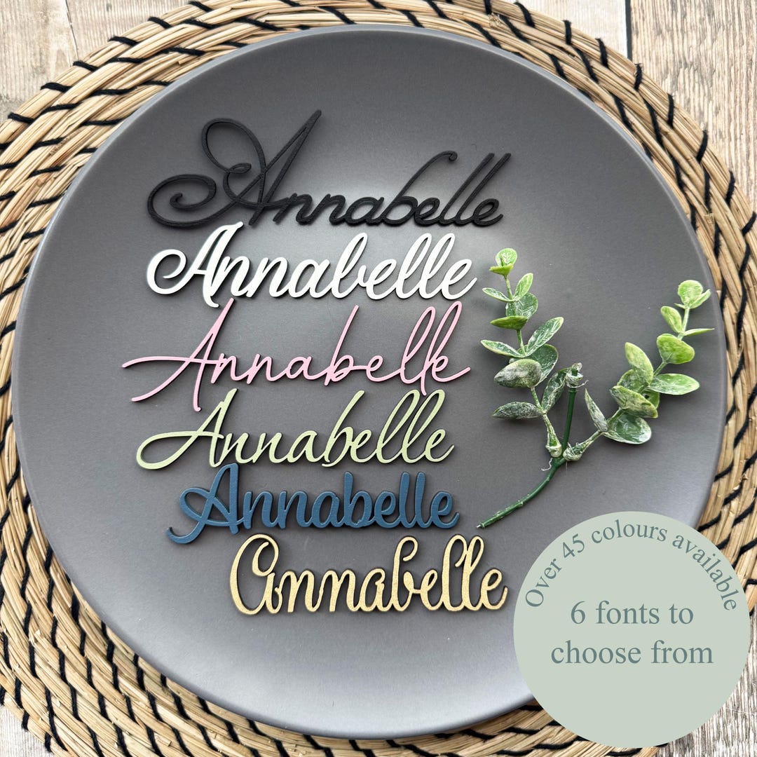 Custom Wooden Name Place Setting – Wedding & Party Decor - Etsy