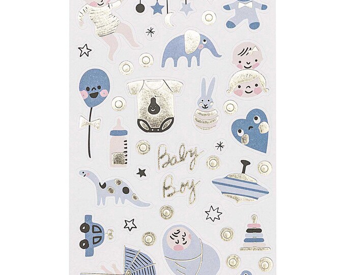 Echo Park Paper Company Baby BOY Collection Element Stickers - Etsy