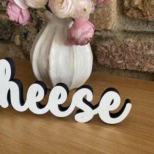 Wooden Cheese Table Sign, Wedding Buffet Cheese Name, Cheese Board ...