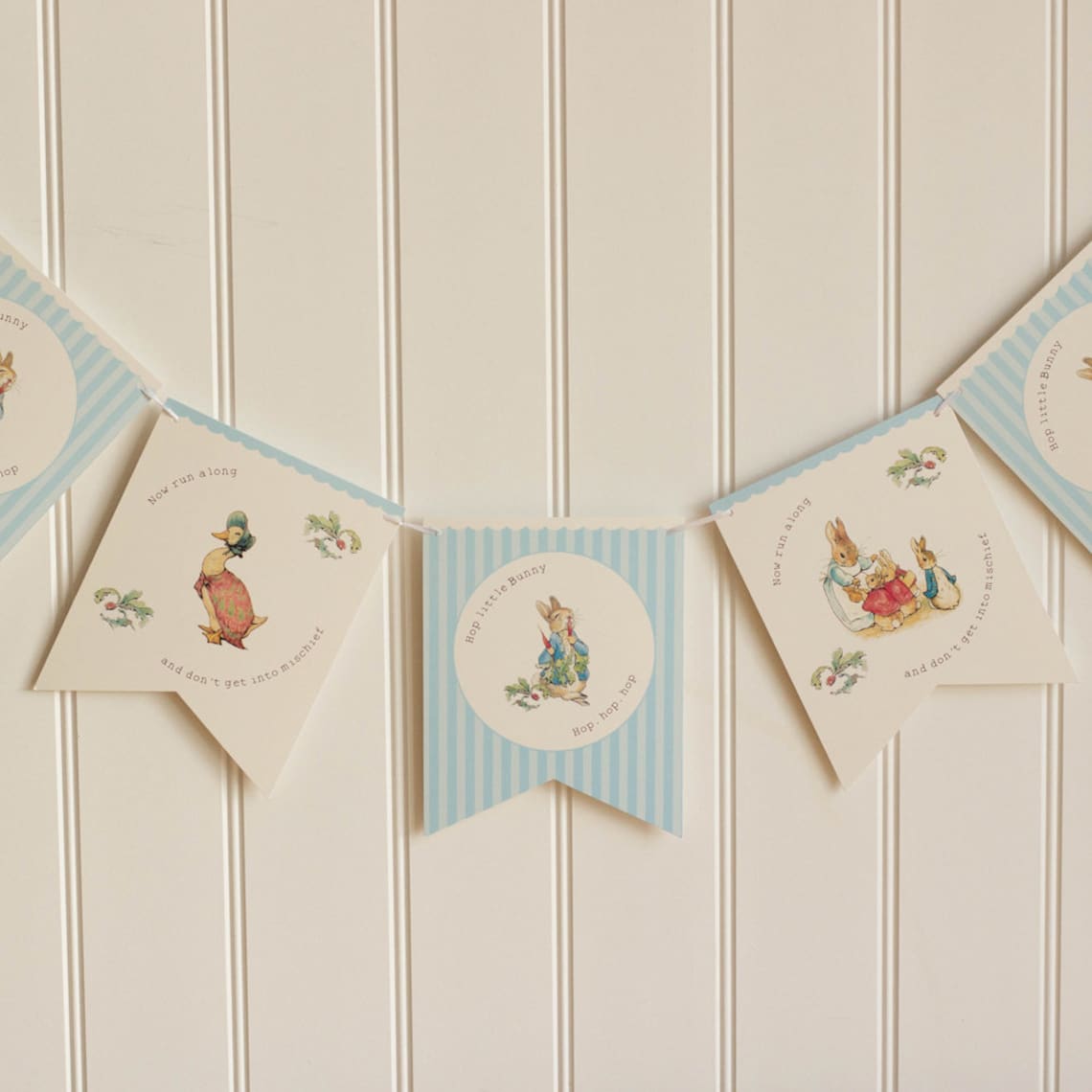 Peter Rabbit Bunting Garland Christening Party Decoration - Etsy
