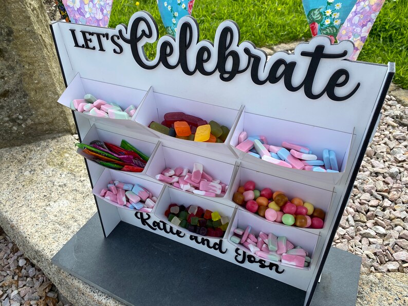 Wooden Sweet Bar Stand Personalised Treat Wall Pick N Mix | Etsy UK