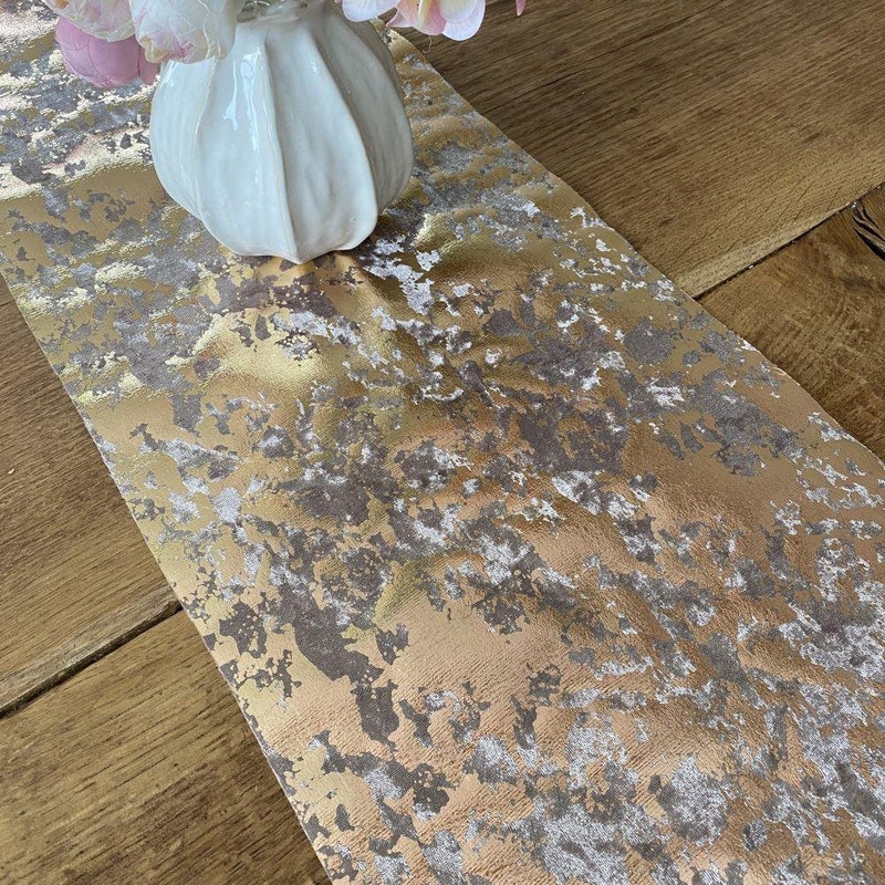 Rose Gold Table Runner - Etsy