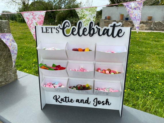 Wooden Sweet Bar Stand Personalised Treat Wall Pick N Mix | Etsy UK