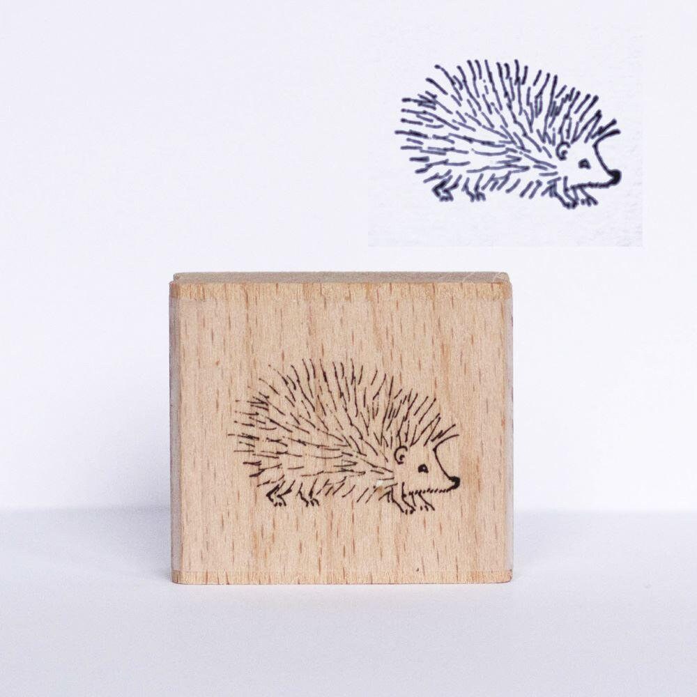 Hedgehog Rubber Mounted Stamp Animal Scrapbooking Ink Stamp - Etsy