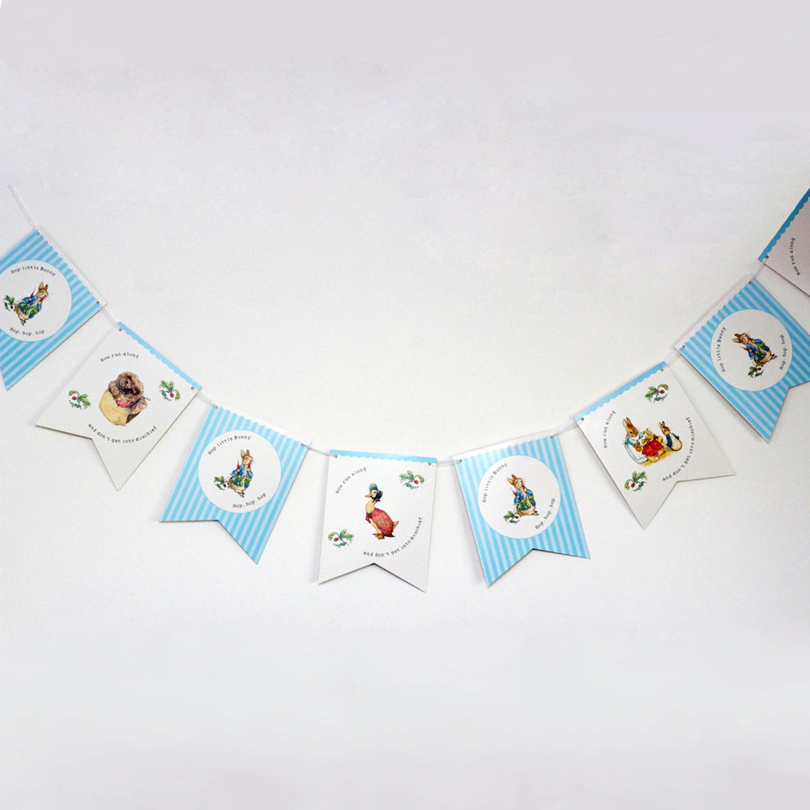 Peter Rabbit Bunting Garland Christening Party Decoration - Etsy
