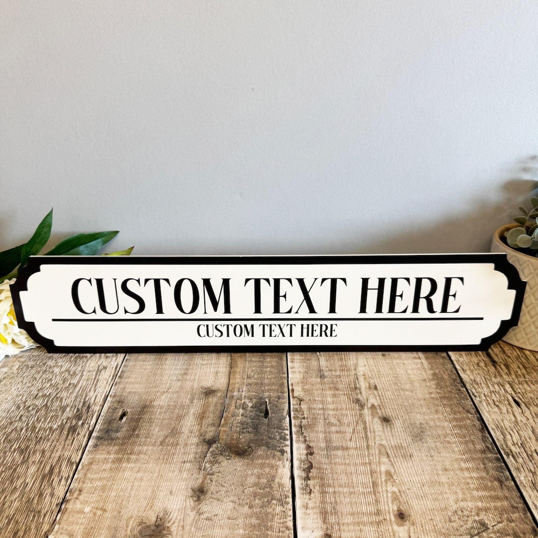 Personalised Road Sign, Custom Text Street Sign, Wedding Name Plaque ...