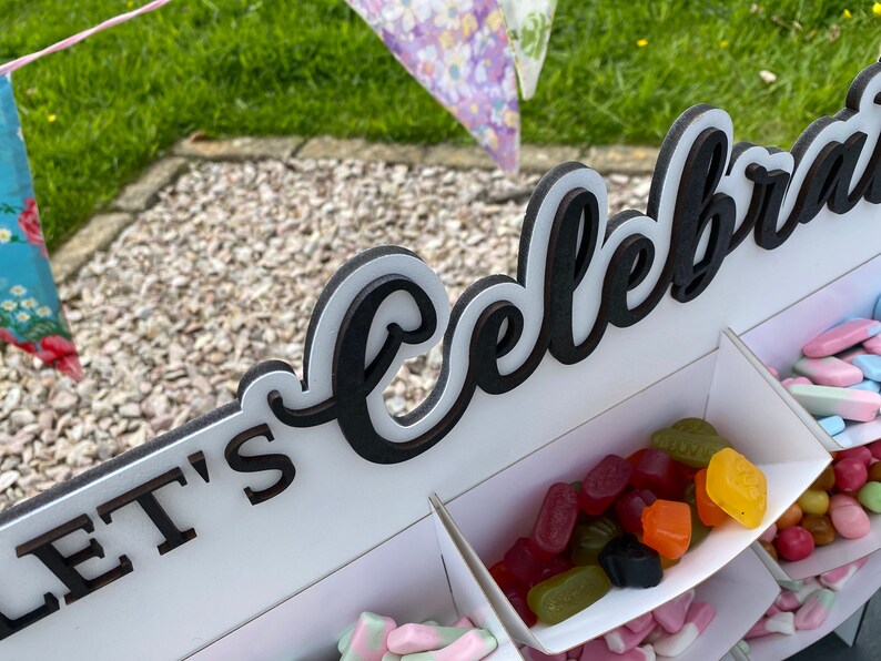 Wooden Sweet Bar Stand Personalised Treat Wall Pick N Mix | Etsy UK