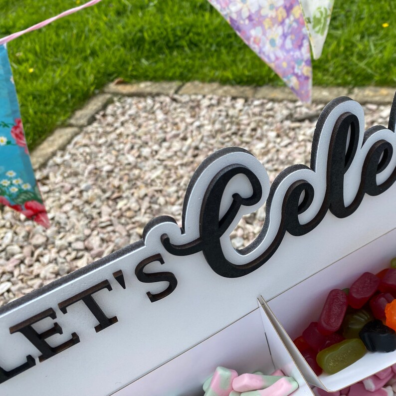 Wooden Sweet Bar Stand, Personalised Treat Wall, Pick N Mix Display ...