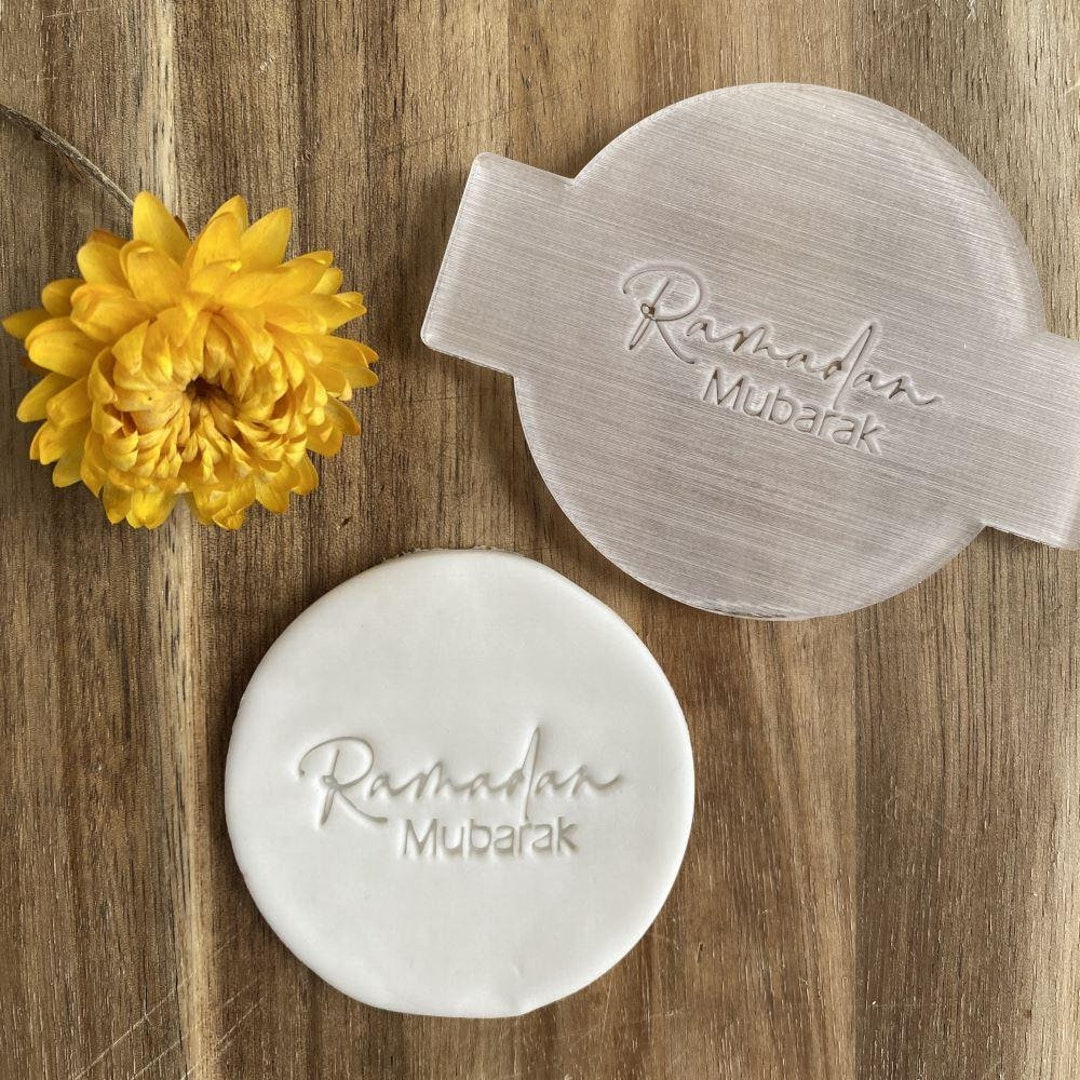 Ramadan Mubarak Cupcake Icing Embosser, Eid Ramadan Cake Stamp, Cookie ...