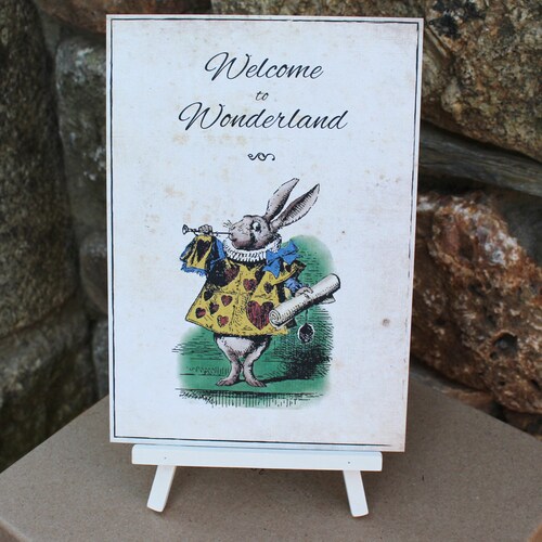 Vintage Alice in Wonderland Tea Party Metal Sign Alice Sign. - Etsy