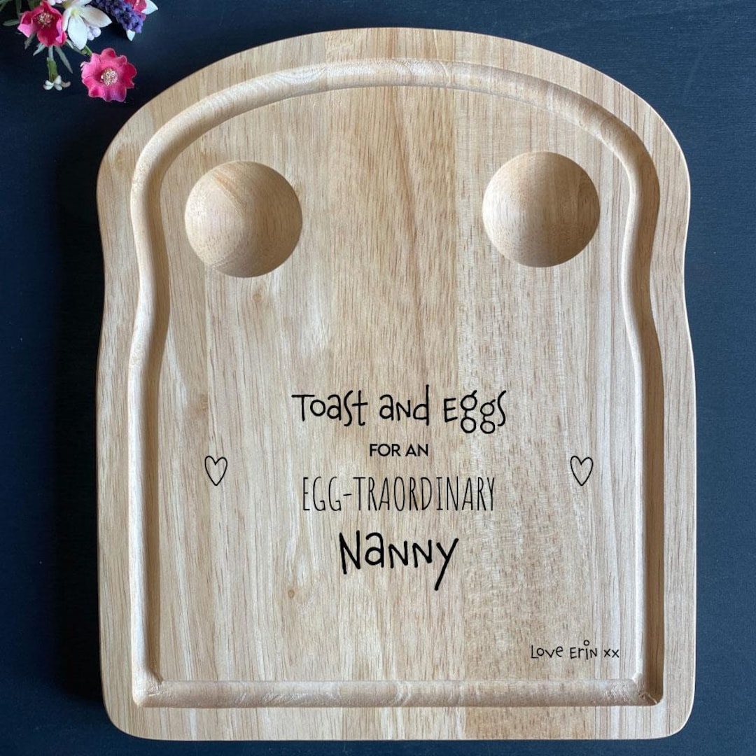 Personalised Egg-traordinary Egg Toast Soldier Breakfast Board ...