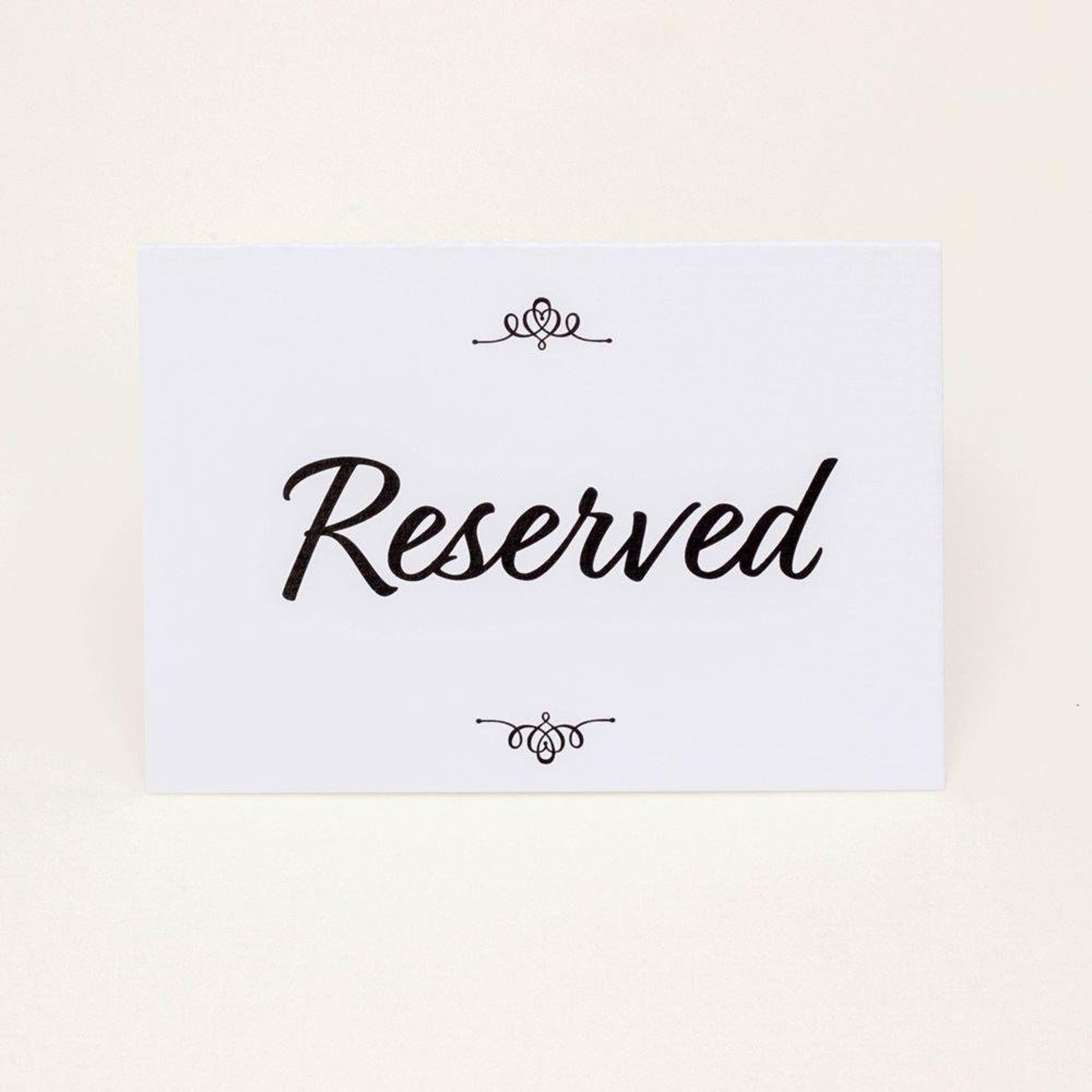 4 Reserved Wedding Cards Traditional Place Cards Seating - Etsy