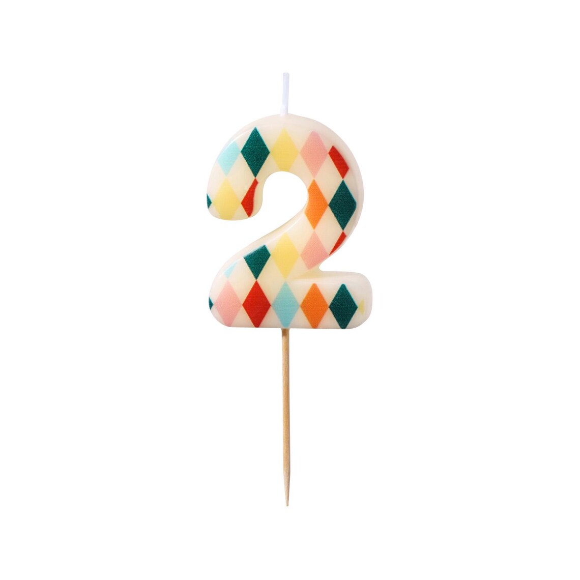 Elegant Number 2 Birthday Candle, Circus Theme Celebrations, Cake Age ...