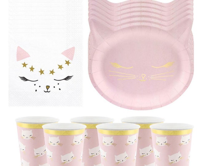 Cat Plates (8 Ct.) - Etsy