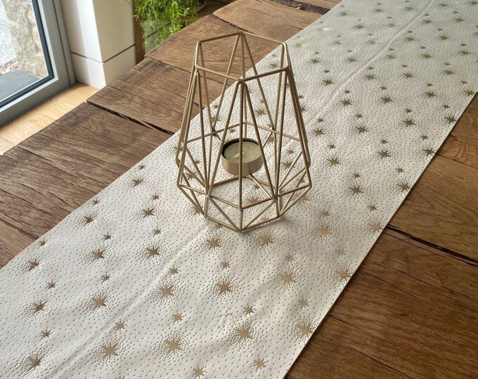 Christmas Block Printed Table Runner, Cotton Winter Tables, Custom ...