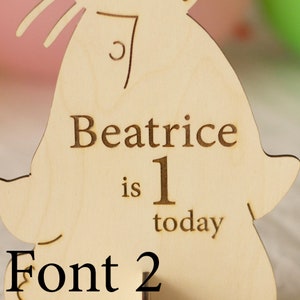 Personalised Peter Rabbit Table Sign, Wooden Decoration, Childrens ...