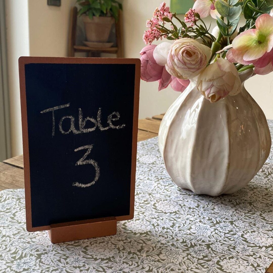 Rose Gold Table Name Display Sign, Wedding Table Number Centrepiece ...