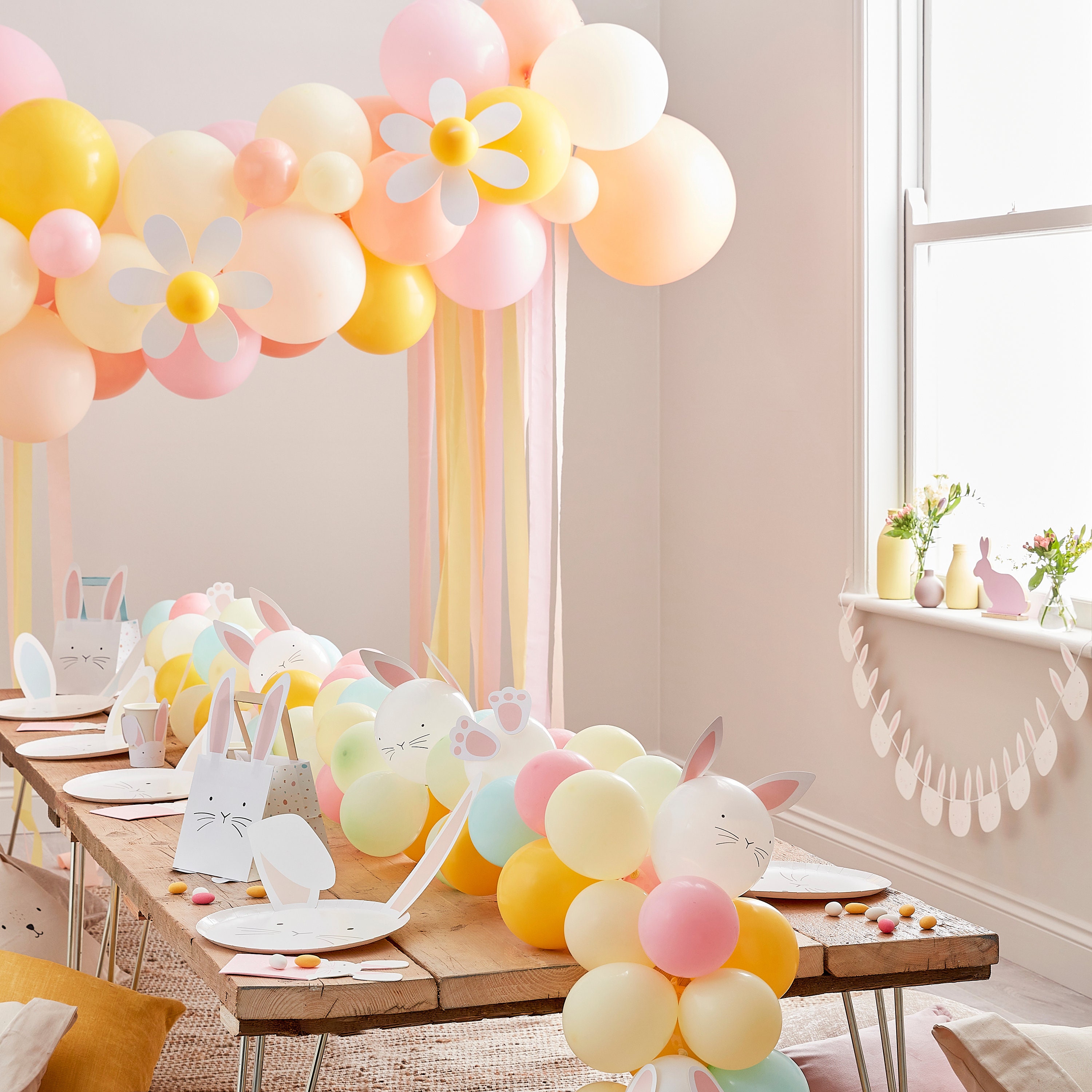 Bunny Rabbit Party Decorations and Tableware Childrens Easter | Etsy