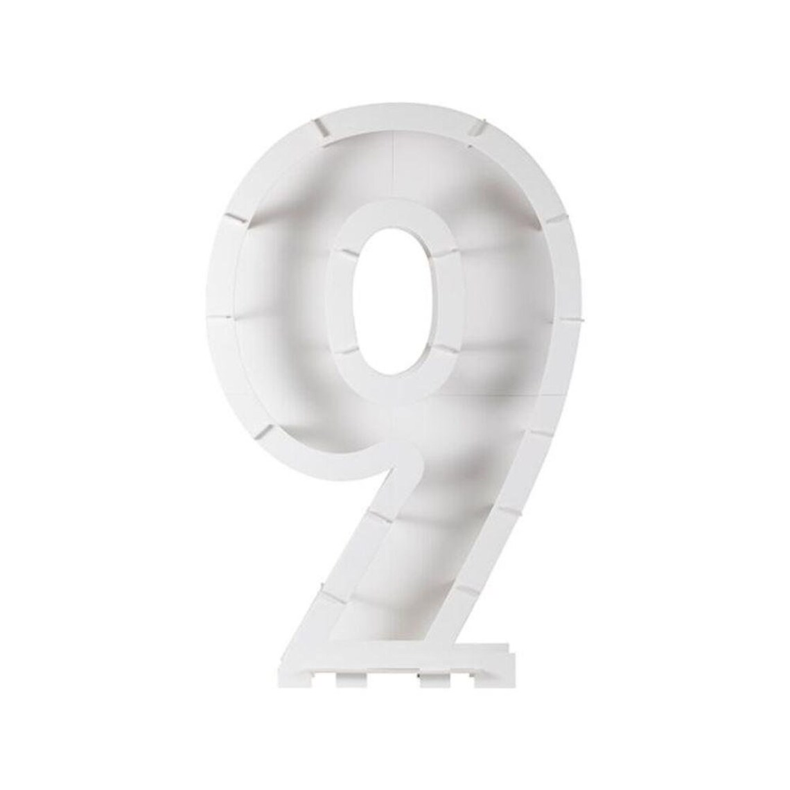 Large Number 9 Balloon Stand, Birthday Table Decoration, Balloon Holder ...