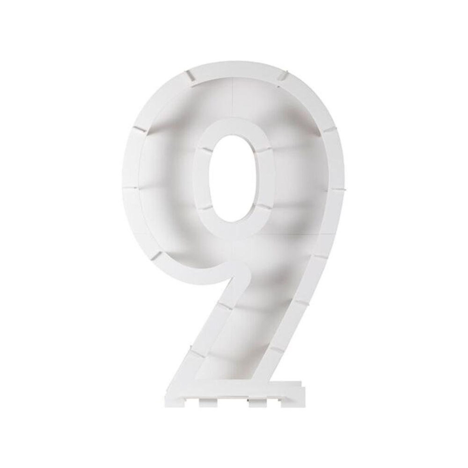 Large Number 9 Balloon Stand, Birthday Table Decoration, Balloon Holder ...