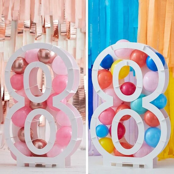 Paper & Party Supplies Age Balloon Number Stand Balloon Decorations ...