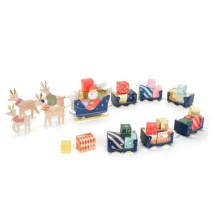 The North Pole Scene Advent Calendar, Santa Christmas Countdown, DIY ...