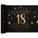 Gold 18th Birthday Table Runner, 18th Birthday Sparkling Foil Table ...