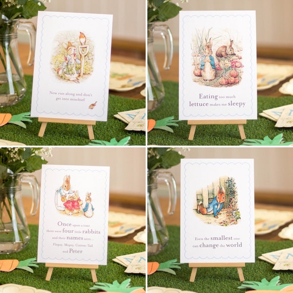 Peter Rabbit Party Table Decorations - Etsy