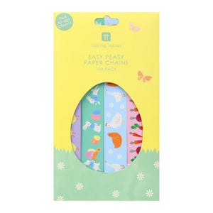 Easter Paper Chains DIY Kit, Spring Party Decorations, No-glue Kids ...