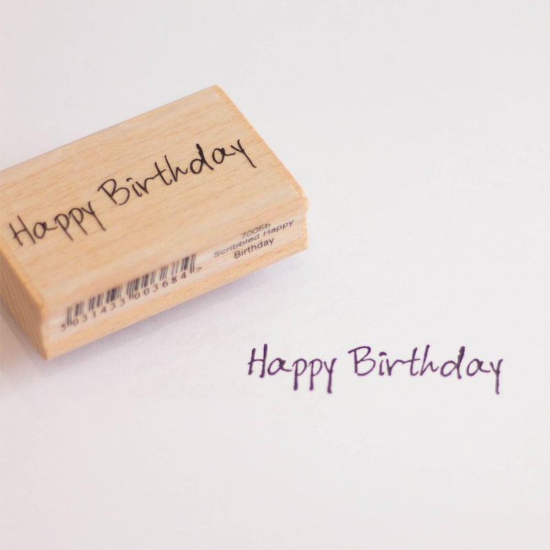 Happy Birthday Stamp - Etsy
