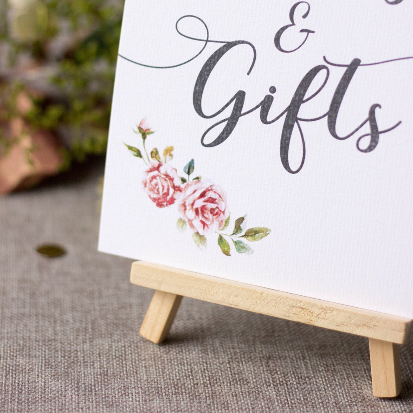 Boho A5 Wedding Sign White Wedding Sign 'cards and - Etsy