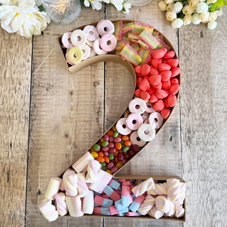 Cardboard Number Trays 0-9 for Party Platters – Birthday Snack, Candy ...