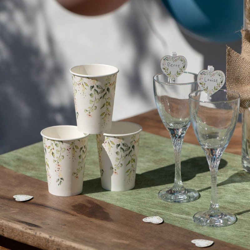 Botanical Paper Cup - Etsy UK