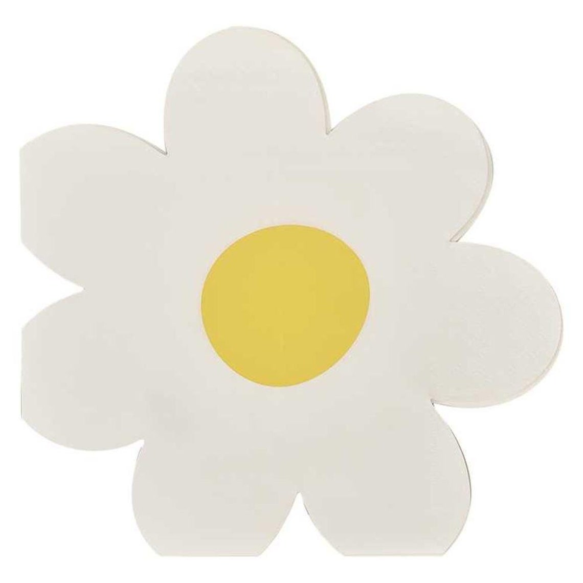 16 Daisy Flower Napkins, Girls Floral Party Napkins, Daisy Tableware ...