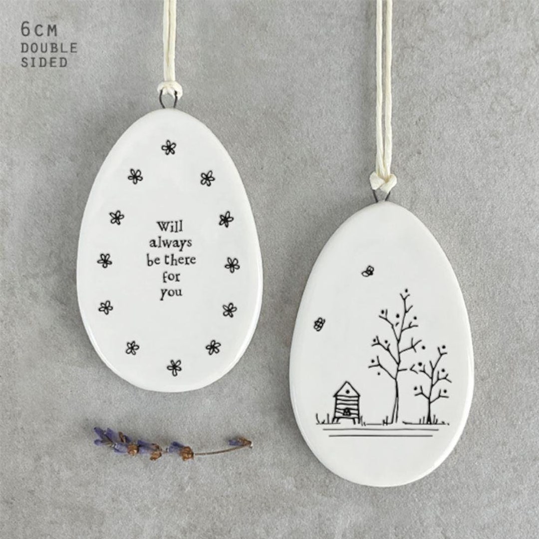 Porcelain Hanger Gift Always Be There for You, Friendship Token ...