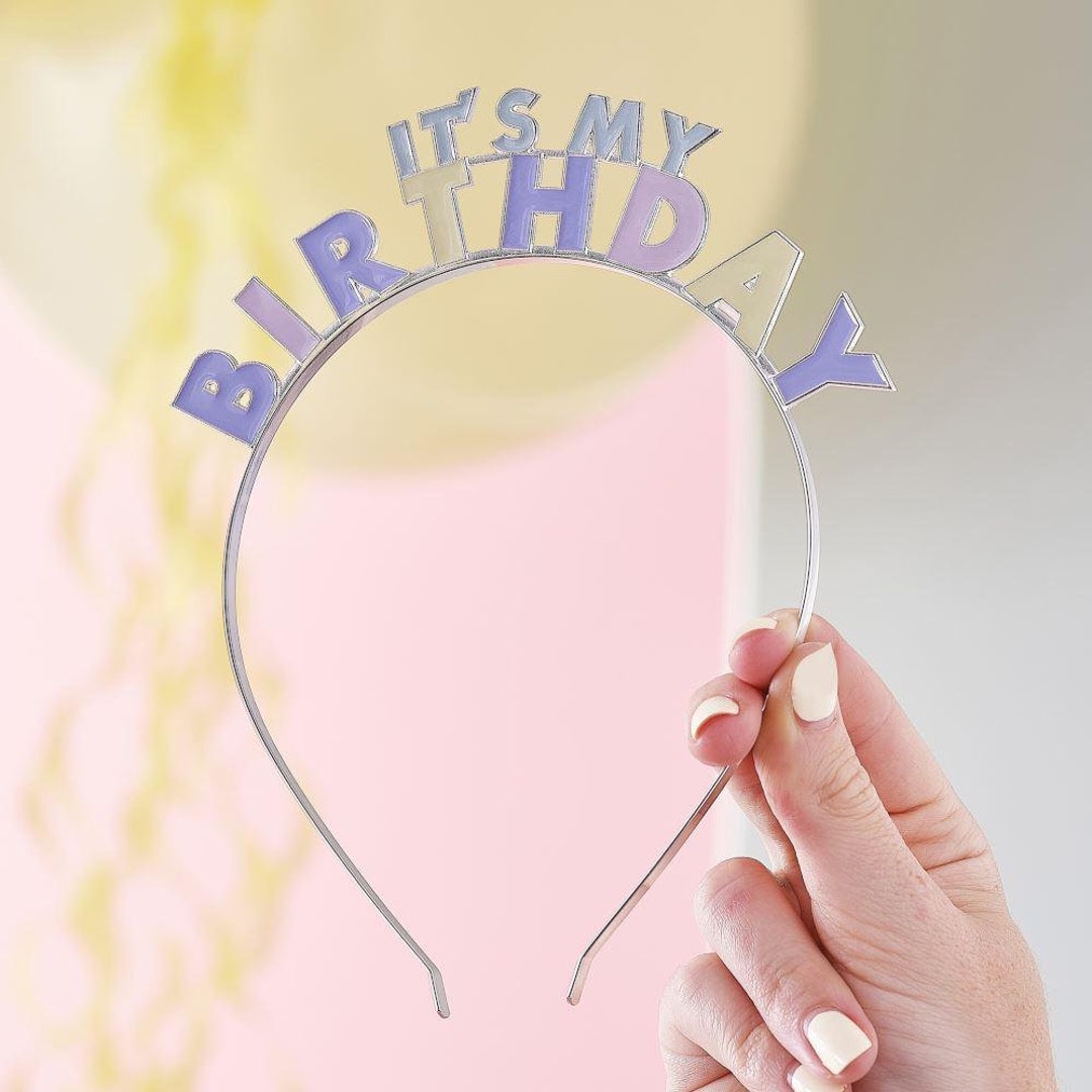 Its My Birthday Metal Headband, Birthday Tiara, Birthday Girl, Birthday ...