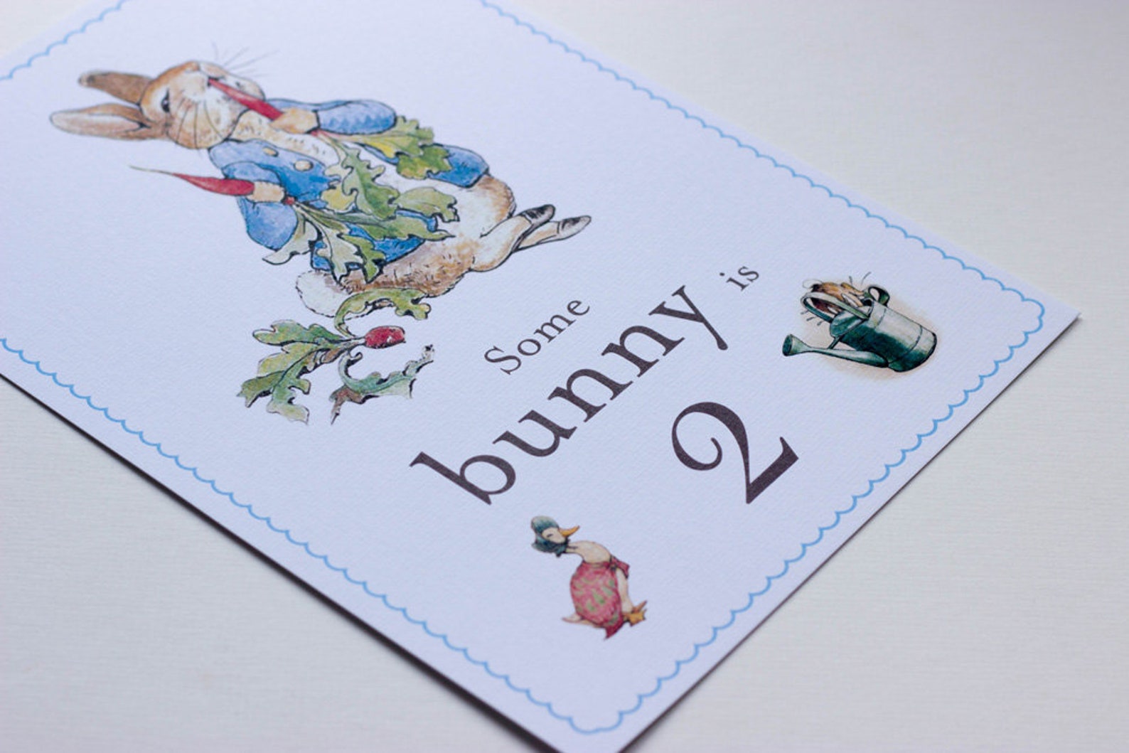 Peter Rabbit 2nd Birthday Table Sign Peter Rabbit Birthday - Etsy
