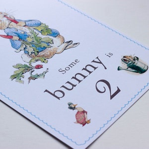 Peter Rabbit 2nd Birthday Table Sign, Peter Rabbit Birthday Sign, Some ...