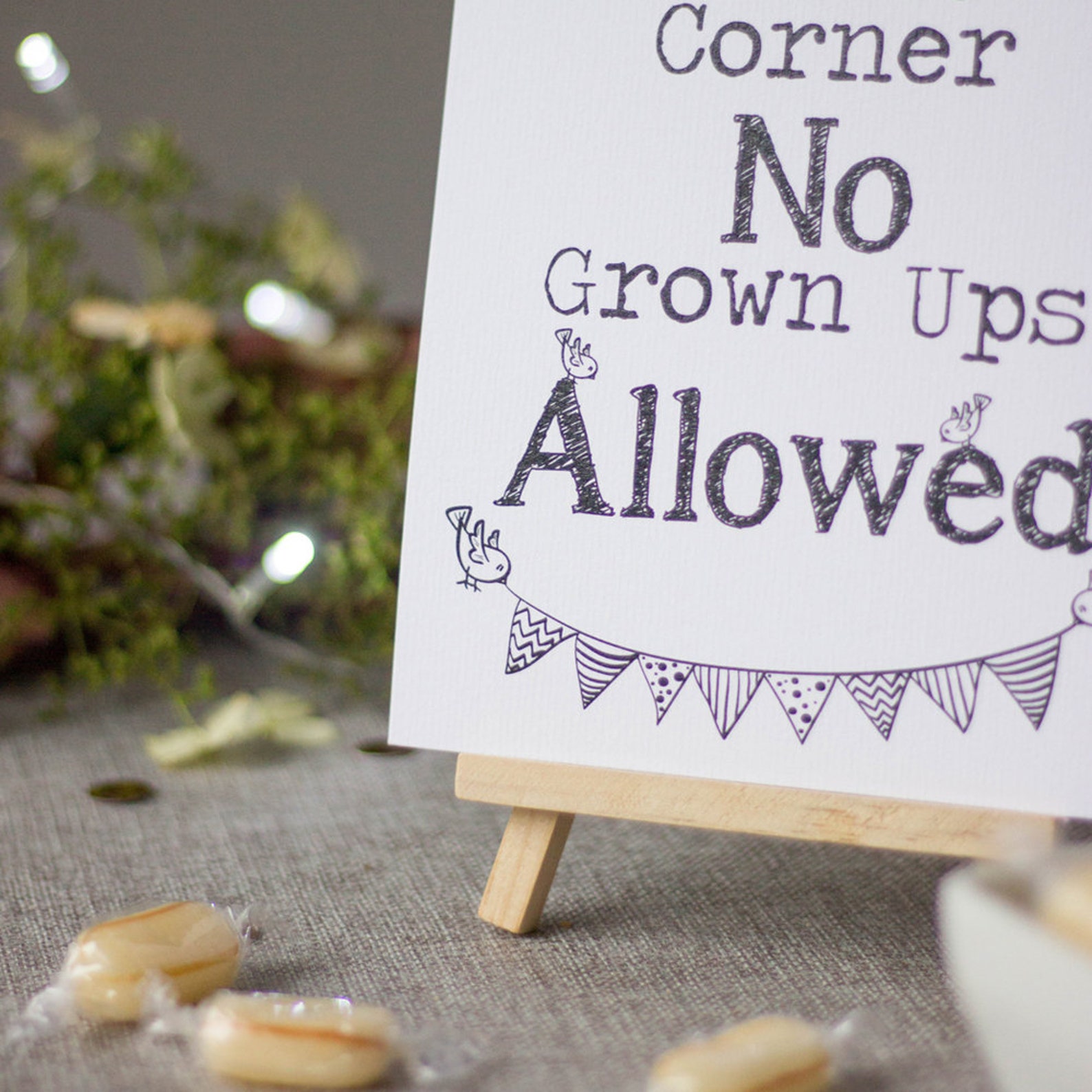 Kids Table Wedding Sign & Easel Fun Wedding Party Table - Etsy