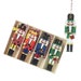 12 Wooden Christmas Soldier Hanging Decorations, Festive Soldier ...