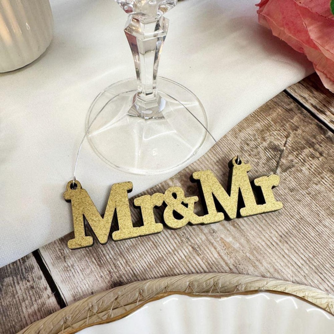 Wooden Hanging Mr Mr Small Sign, Wedding Hanging Decoration Gift ...