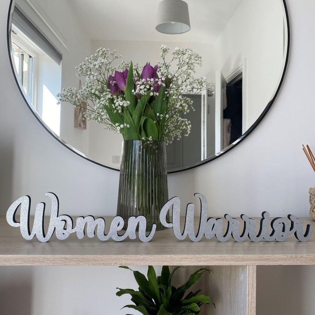 Wooden Freestanding Women Warrior Sign Woman Empowerment - Etsy