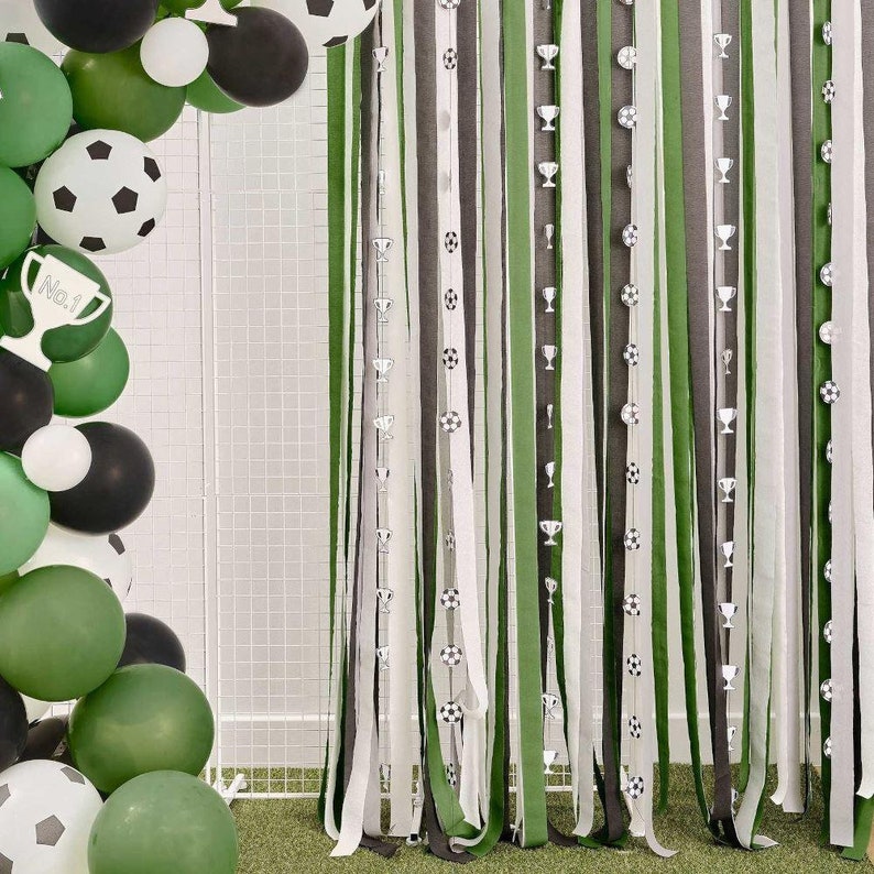 Football Party Backdrop Decorations Paper Streamer Photo - Etsy