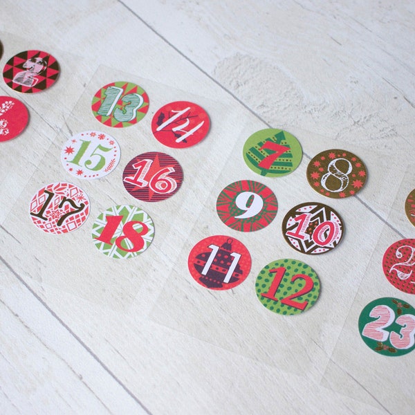 1 24 Number Stickers - Etsy