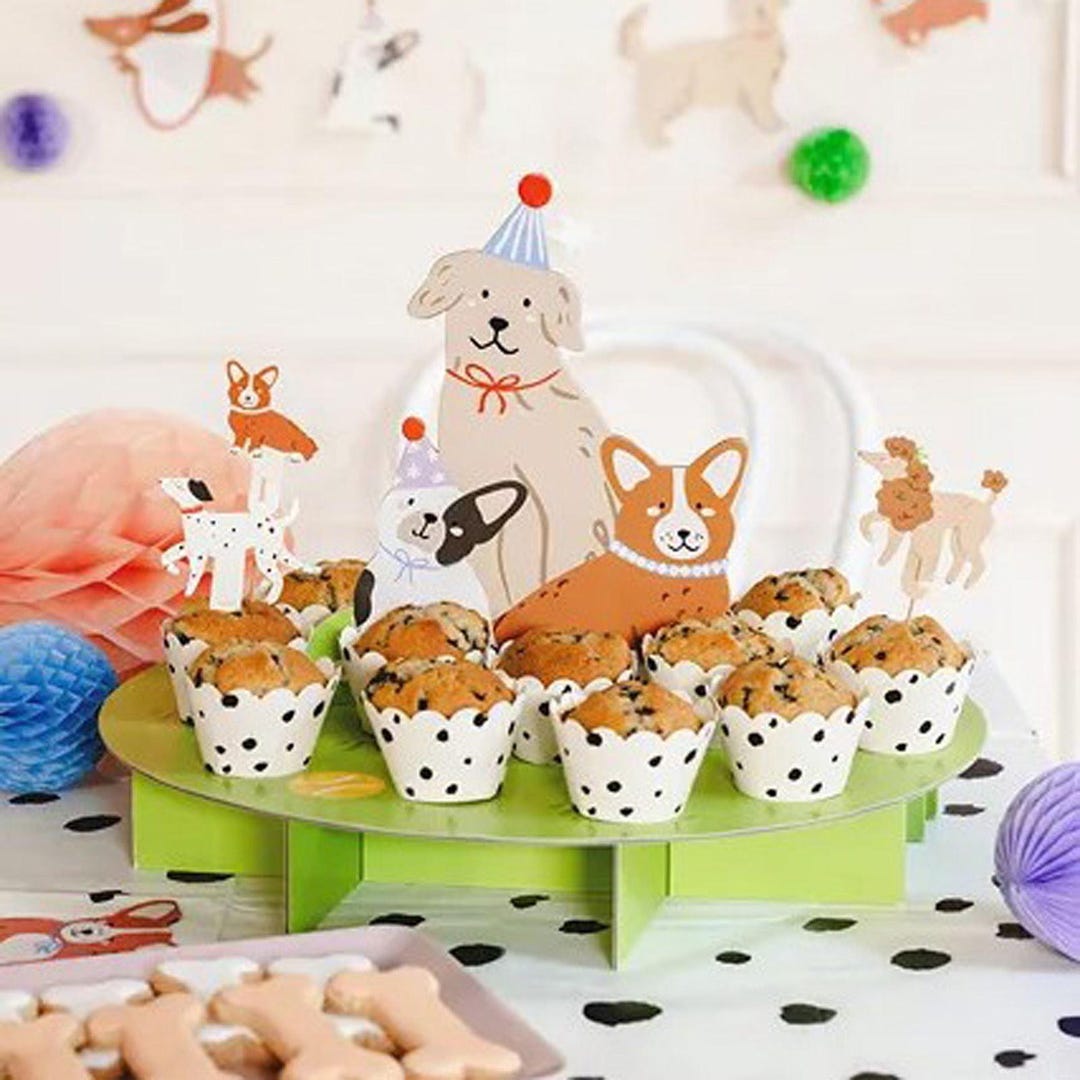 Dogs Animal Cupcake Stand, Animal Party Centrepiece, Play Food Stand ...