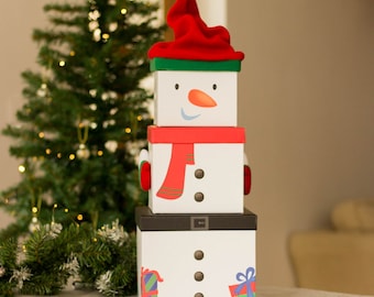 Snowman Gift Box | Etsy