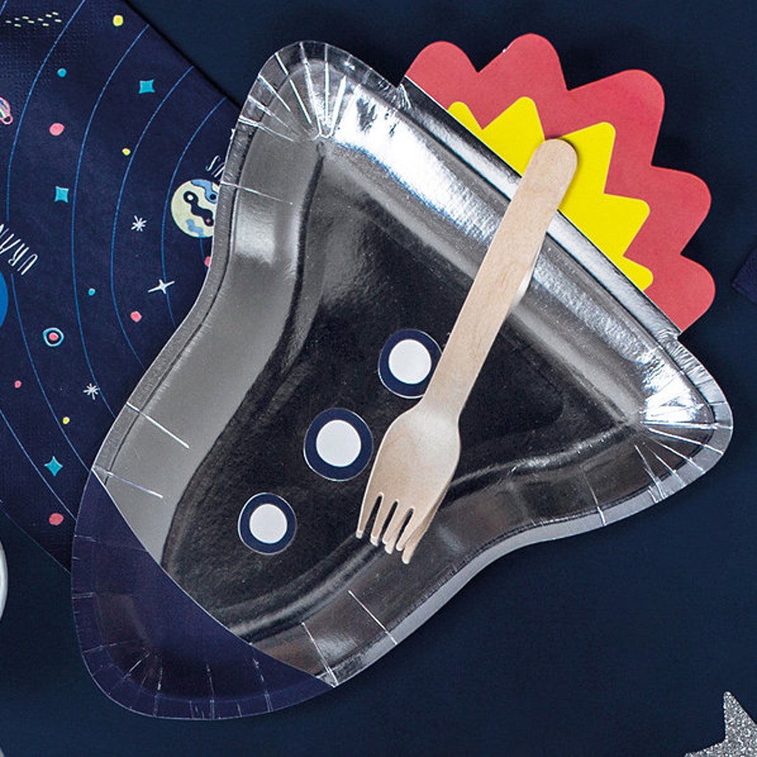 6 Space Party Plates, Rocket Party, Astronaut Party Plates, Space Party ...