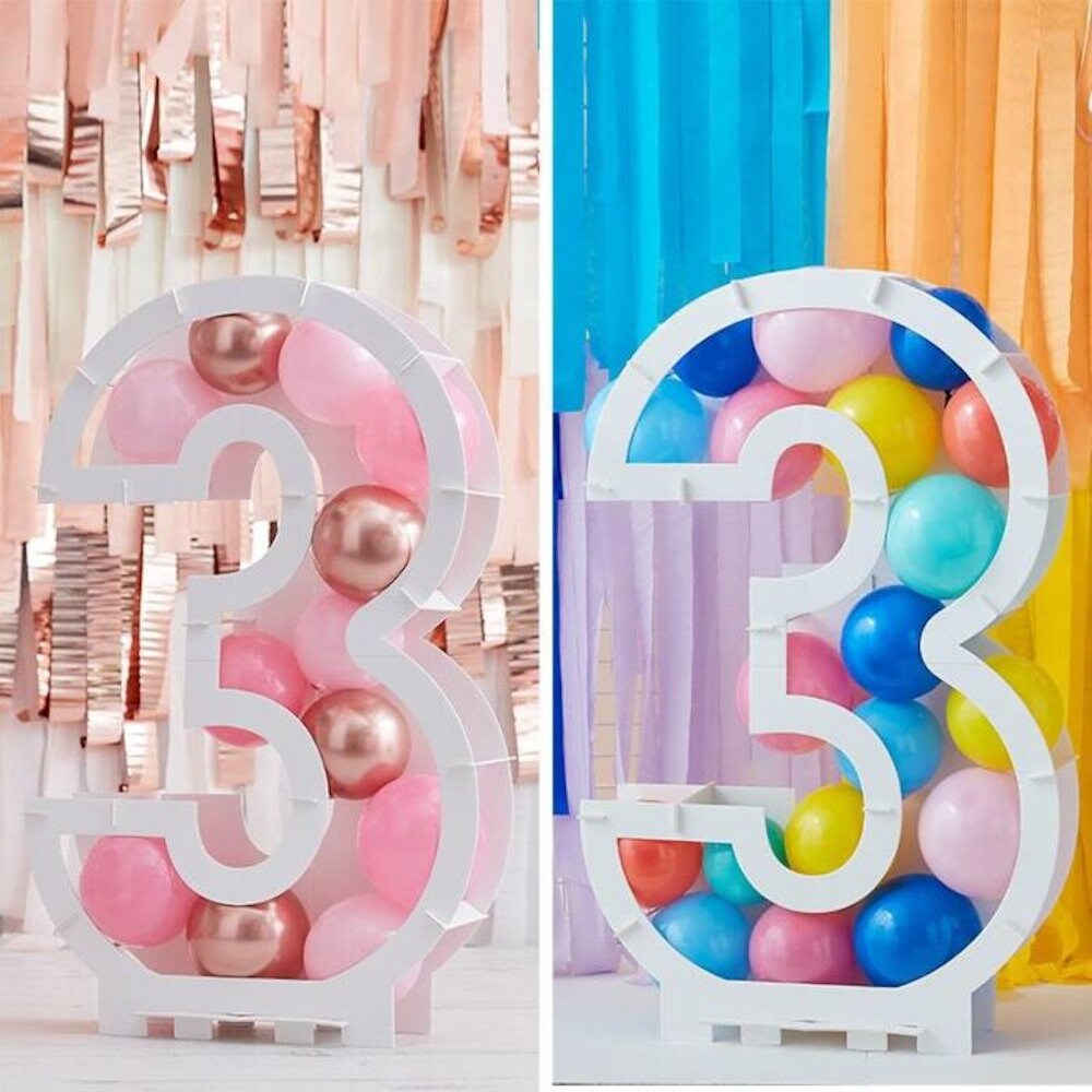Paper & Party Supplies Age Balloon Number Stand Balloon Decorations ...